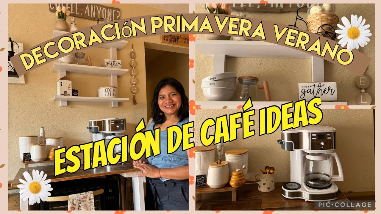 DECORACIÓN DE LA ESTACIÓN DE CAFÉ PARA PRIMAVERA VERANO 🌸COFFEE BAR ...