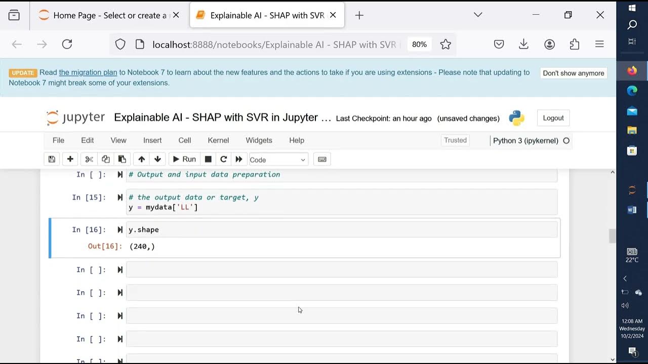 Explainable AI - SHAP with Support Vector Regression in Jupyter Notebook - YouTube