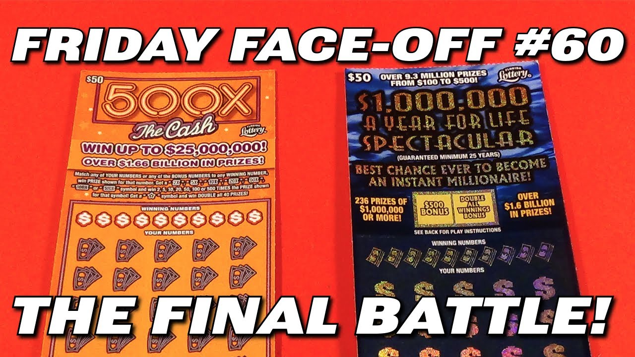 FRI.FACE-OFF 60: SERIES FINALE $50 TICKET BATTLE! Florida Lottery ...