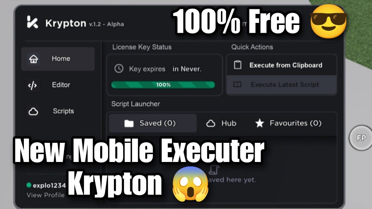New Free Mobile Executer Krypton 💎 (Download Now It's Keyless!) - YouTube