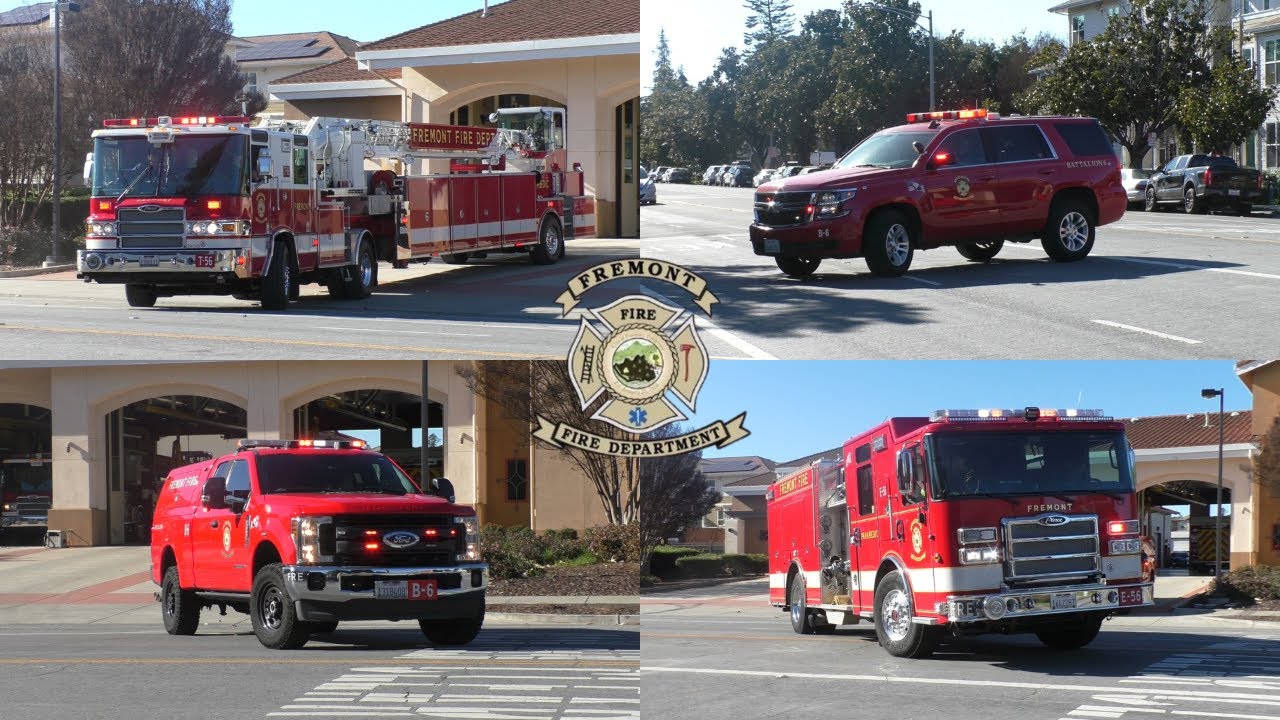 *NEW ADDITION* Fremont Fire Dept. Truck 56, Engine 56, Battalion 6, and ...