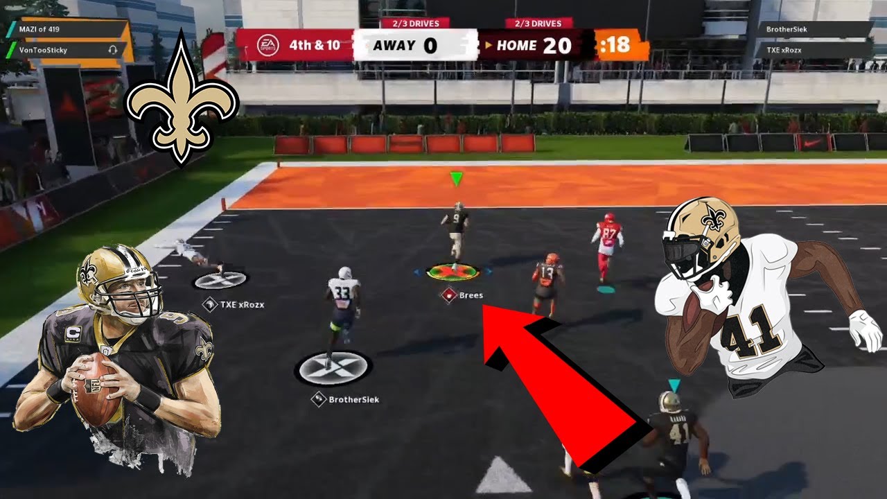 NFL IN THE YARD EP2 : DREW BREES & ALVIN KAMARA - YouTube