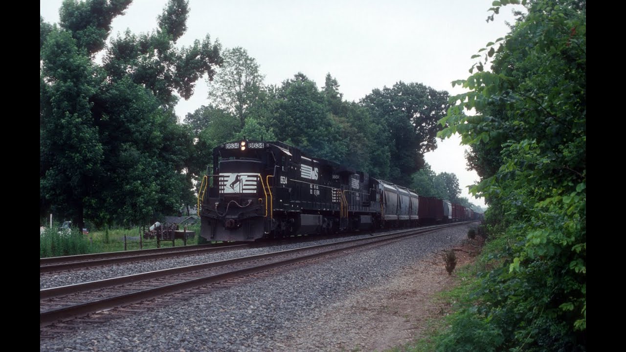 NORFOLK SOUTHERN and CSX TRAINS in CHARLOTTE, NC JUNE 15, 1991 - YouTube