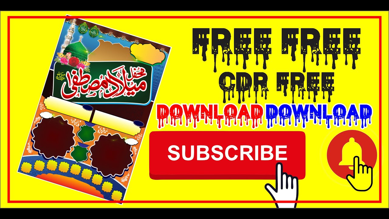 How to Make Mehfil Flex Design l Cdr File l Free Download - YouTube