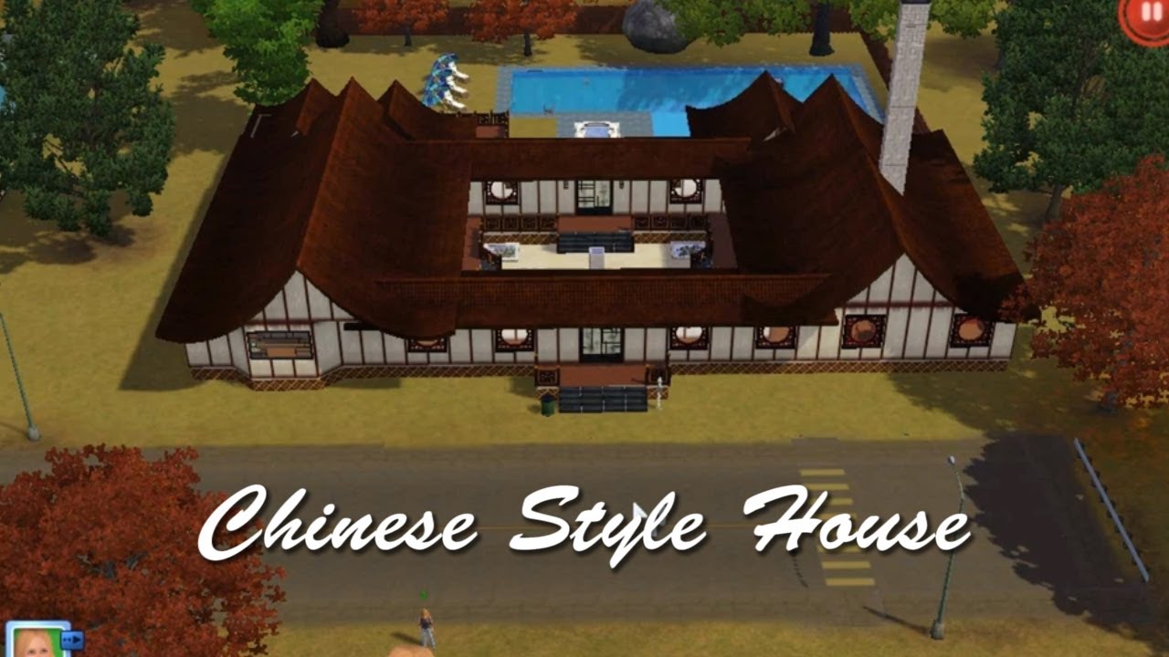 Sims 3 Chinese Style House - YouTube