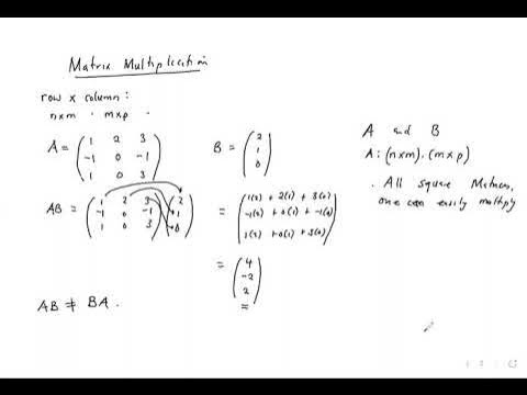 Matrices Basics - YouTube