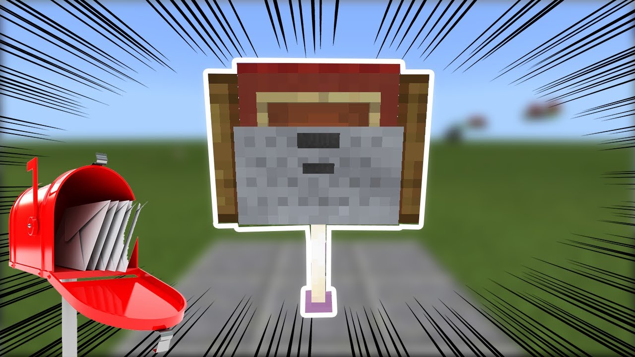 모드없이 초고퀄 우편함 만들기 초간단 No Mod Mcpe 마인크래프트pe 모드없이 만들기 상황극 Youtube