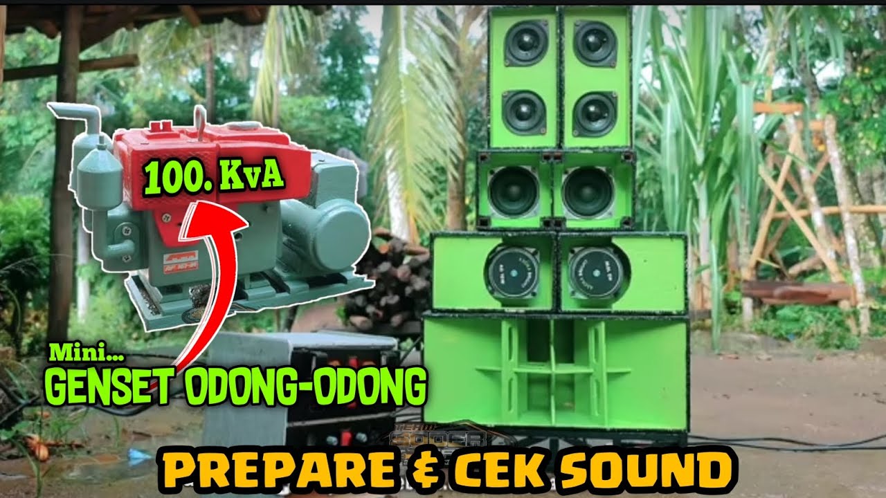 Miniatur Sound System siap hajatan || prepare dan cek sound full set ...