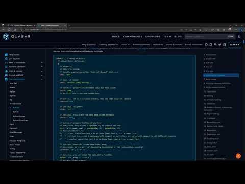 Quasar: Como deixar tabela (QTable) responsive no Quasar - Ocultar colunas pelo do tamanho da ...