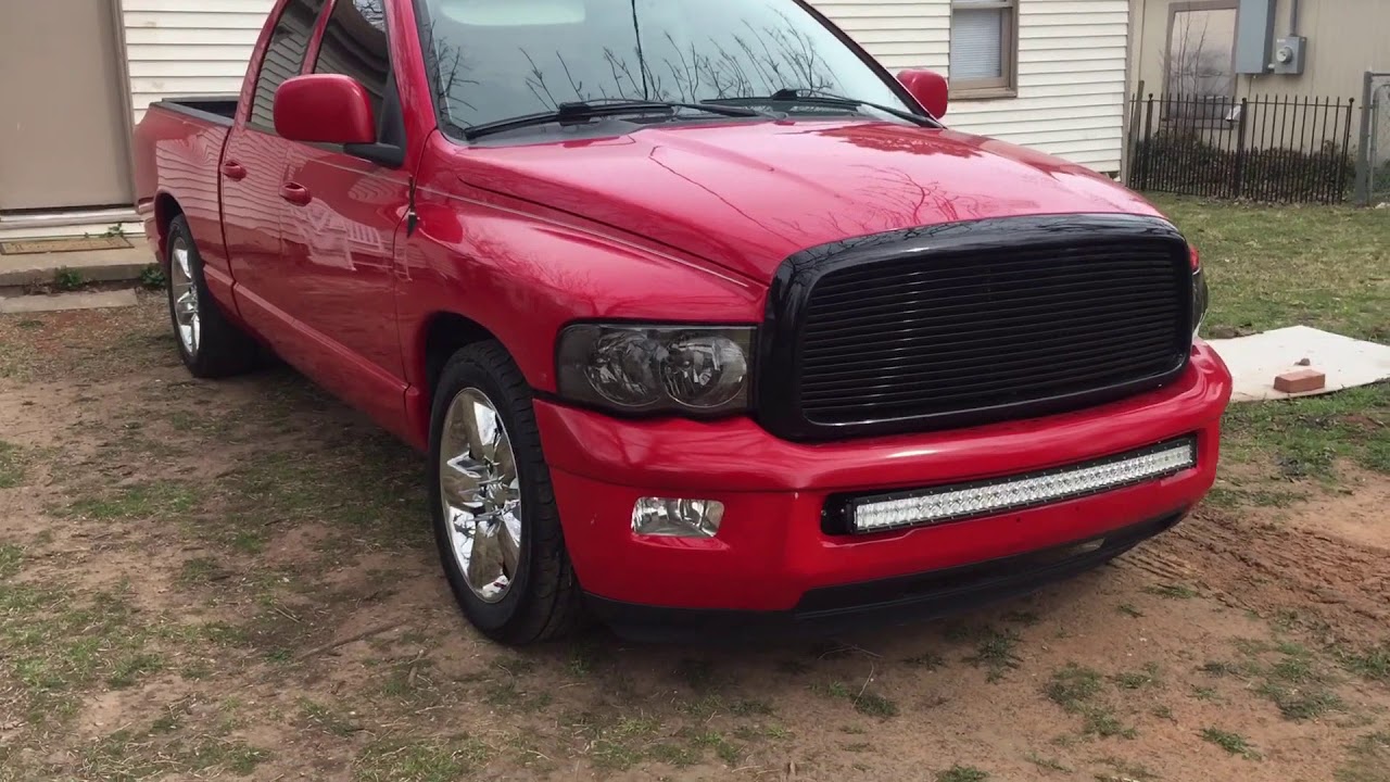 LOWERED THE RAM!! 3/6 DROP ON MY DODGE RAM - YouTube