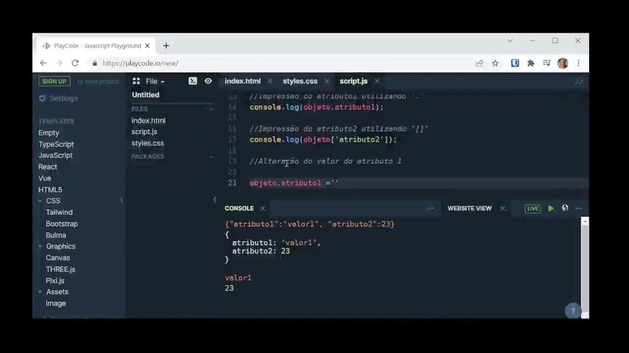 Video Exemplo JSON Playcode.io - YouTube