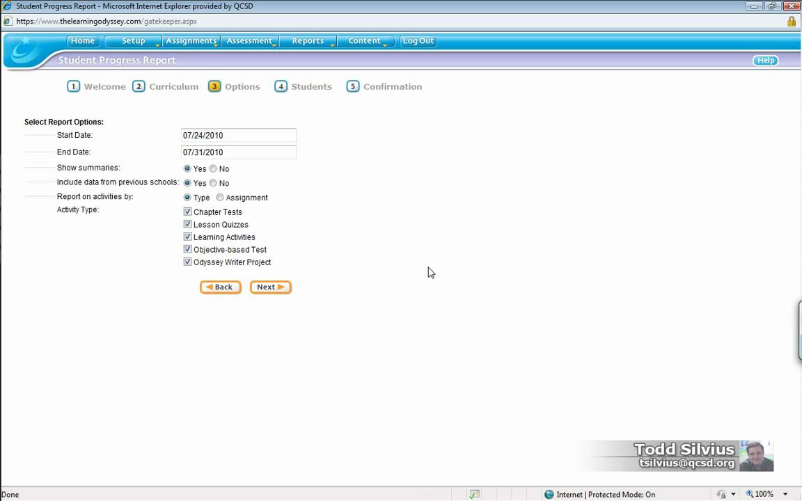 Compass Functionality 12 Reports Menu: Student Progress Report Wizard ...