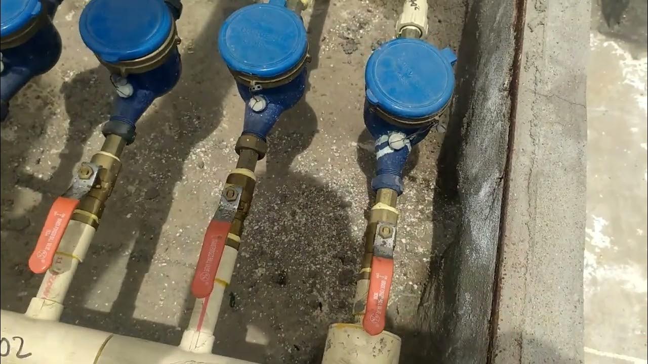 water meter install in apartment Hyderabad - YouTube