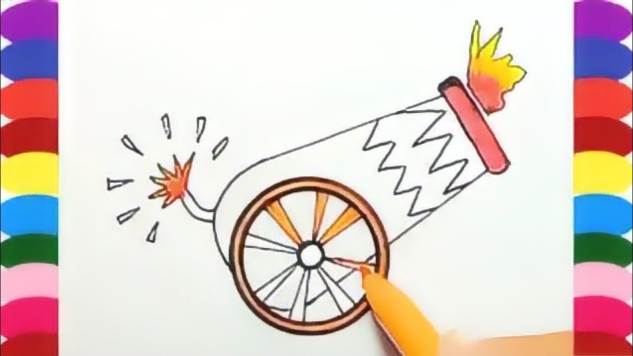 How to Draw a Cannon | Easy - YouTube