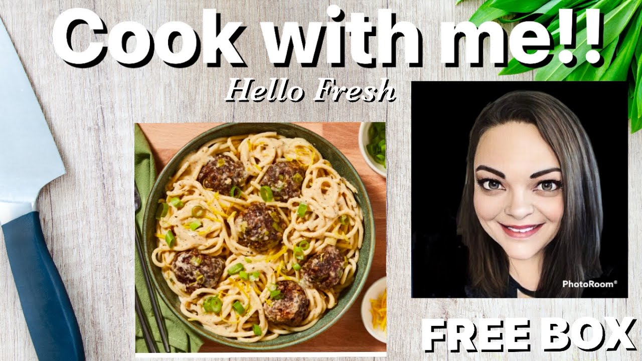 Cook with me! Creamy Tuscan Spaghetti from Hello Fresh + FREE BOX - YouTube