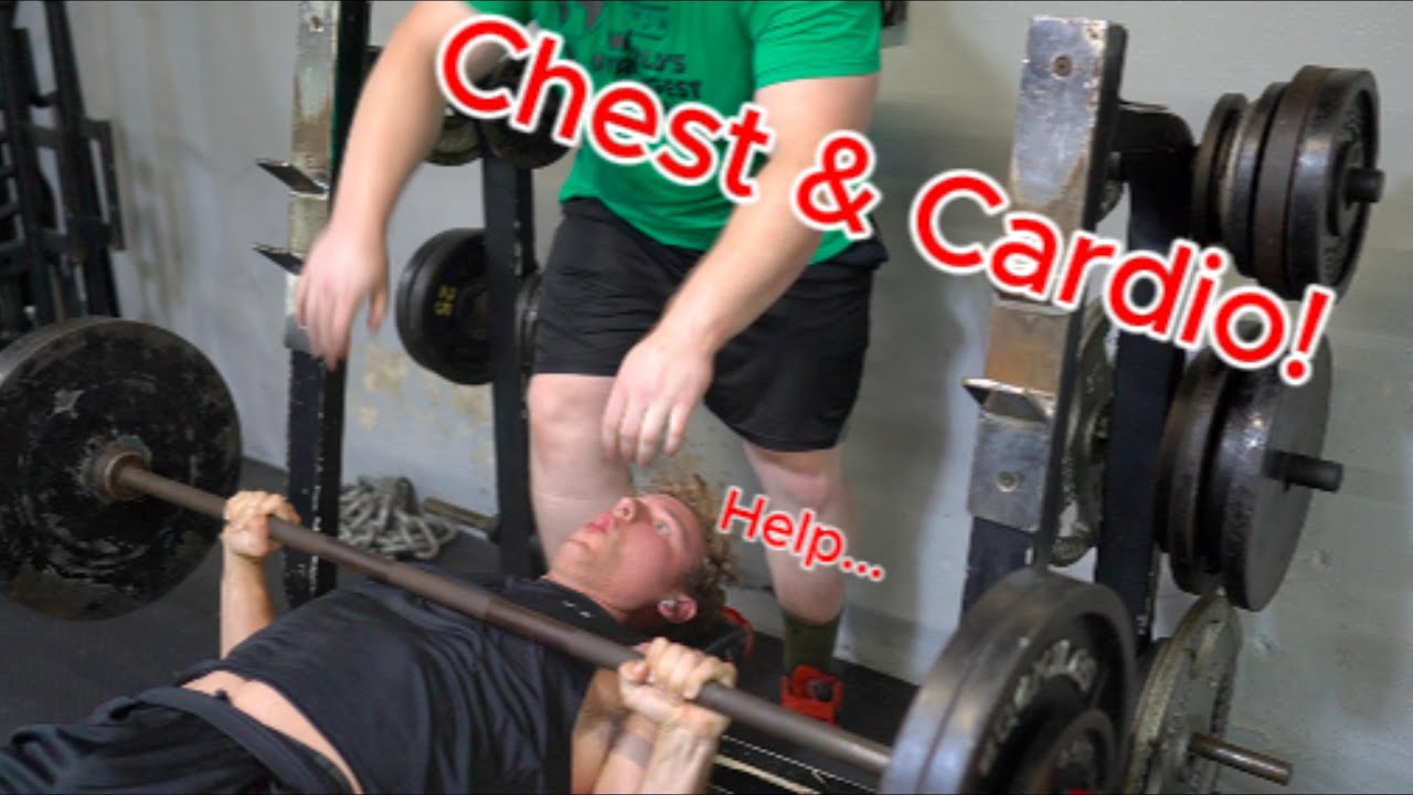 Chest & Cardio Day 6! - YouTube