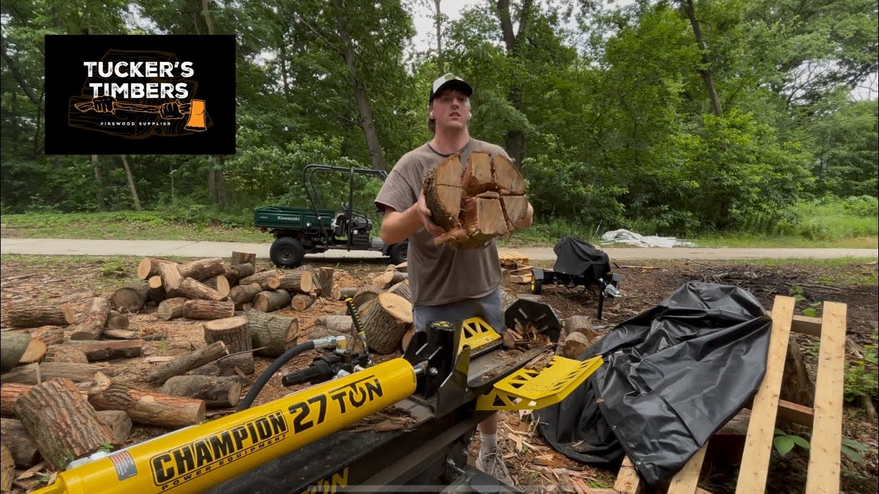 SPLIT YOUR FIREWOOD FASTER!!! Splitting tips and tricks - YouTube