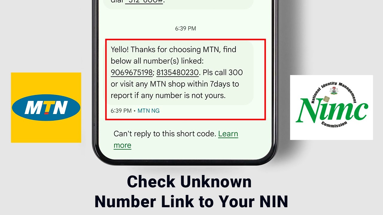 🚨 Is Your NIN Linked to Unknown MTN Numbers? Here’s How to Check! - YouTube
