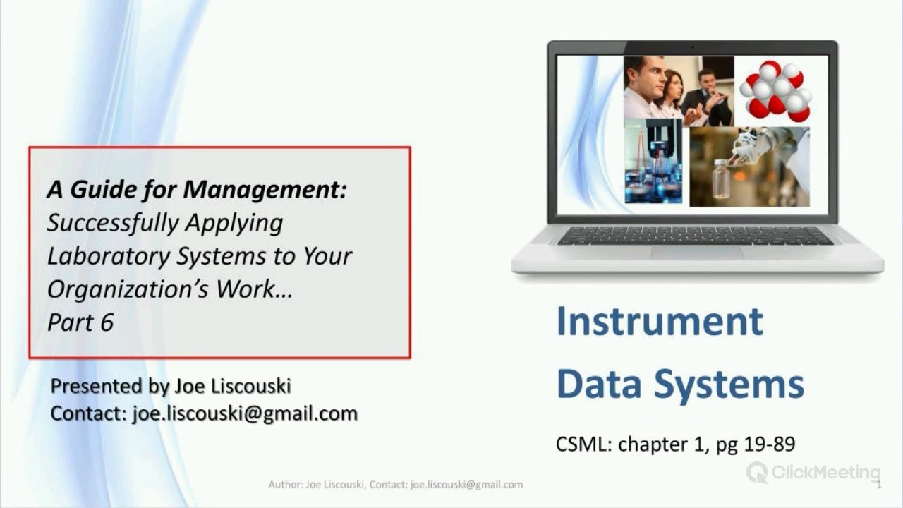 Part 6 - A Guide for Laboratory Systems Management: Instrument Data ...