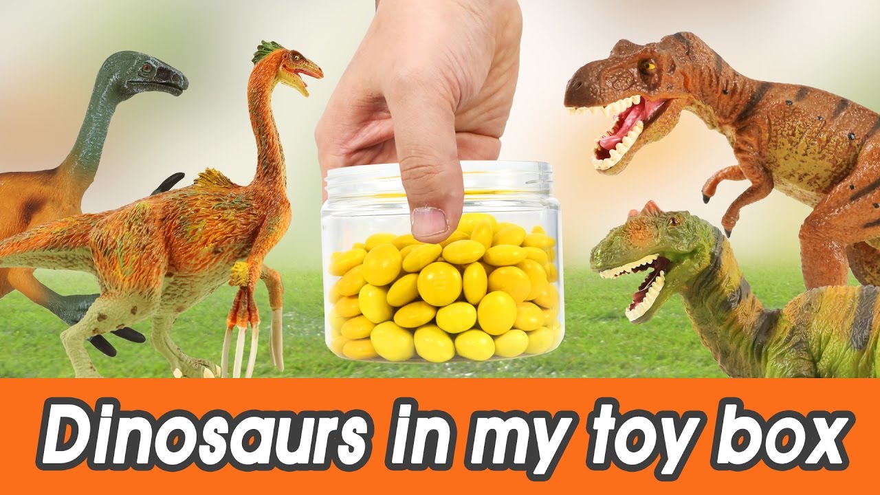 [EN] #56 Dinosaurs in my toy box! kids education, Dinosaurs animation ...