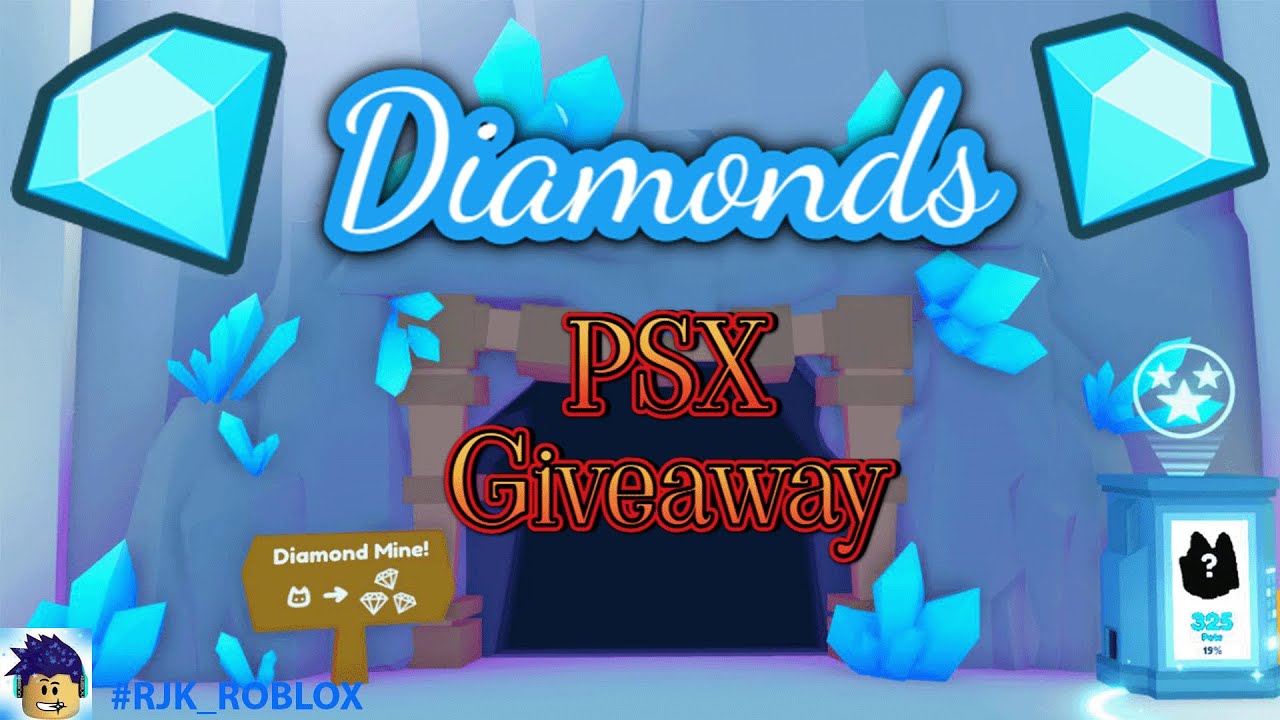 Pet simulator X Diamonds Giveaway Road To 1k Subs #psx #giveaway - YouTube