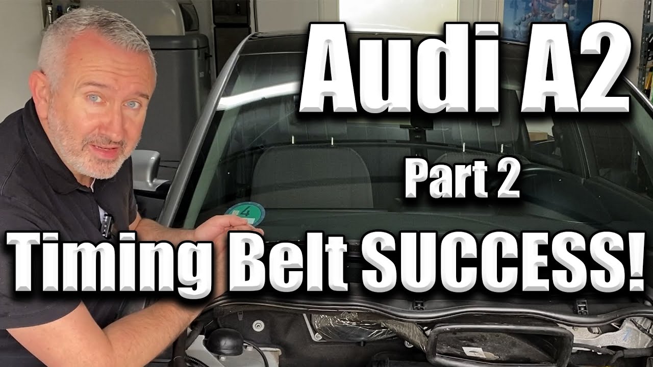 Audi A2 Timing Belt Service Part 2 | Burst Water Pump! Will it work ...