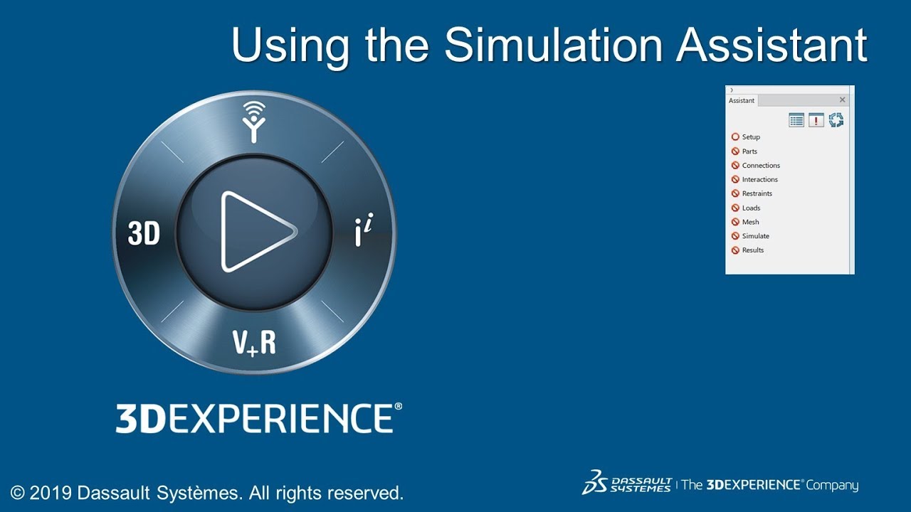 Using the Simulation Assistant in 3DEXPERIENCE - YouTube