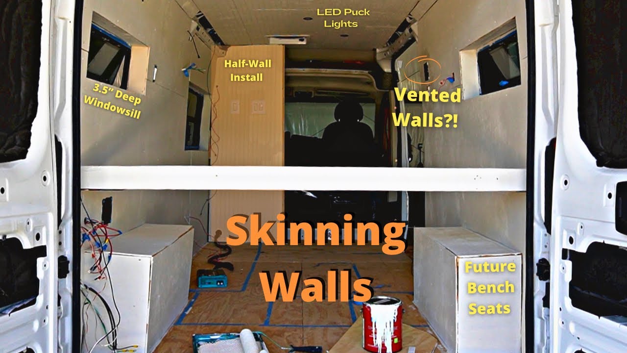 Skinning Rounded Walls - Promaster 3500 Van Conversion (Part 9) - YouTube