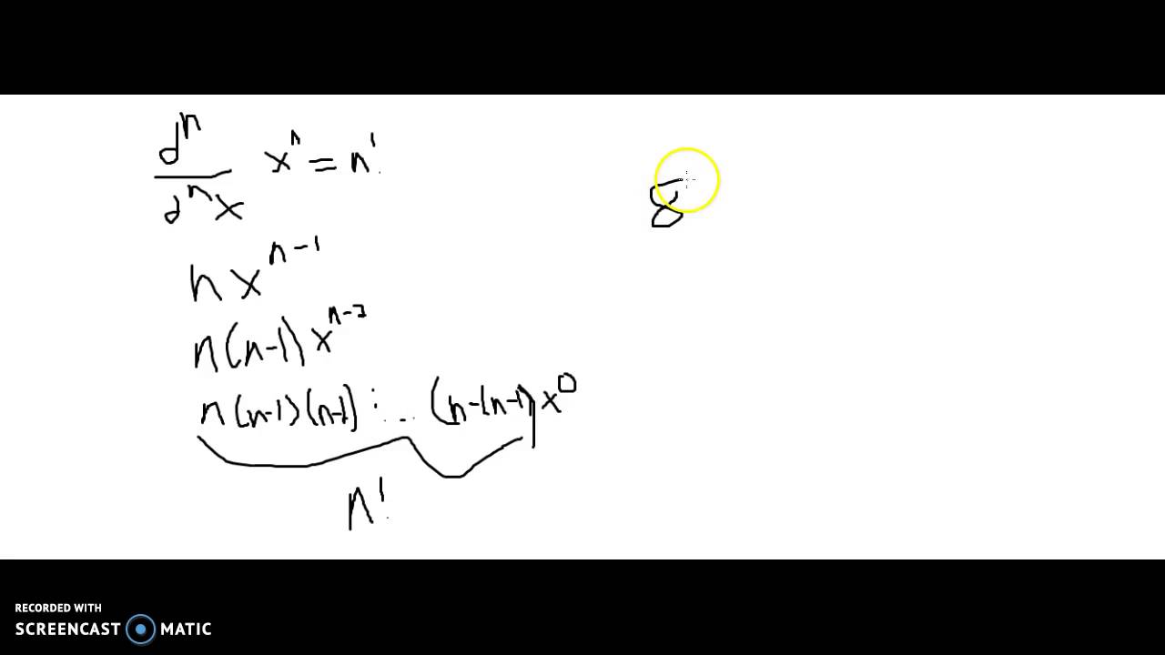 The Nth Derivative Of X n YouTube The Nth Derivative Of X n YouTube