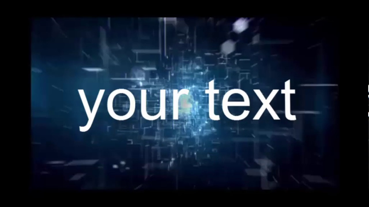 Futuristic Hi Tech Intro - YouTube