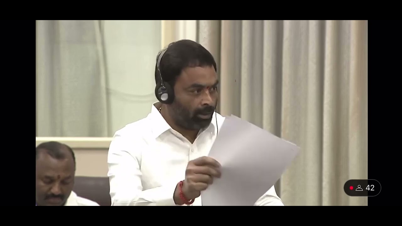 Assembly session question Hour MLC Shambipur raju - YouTube