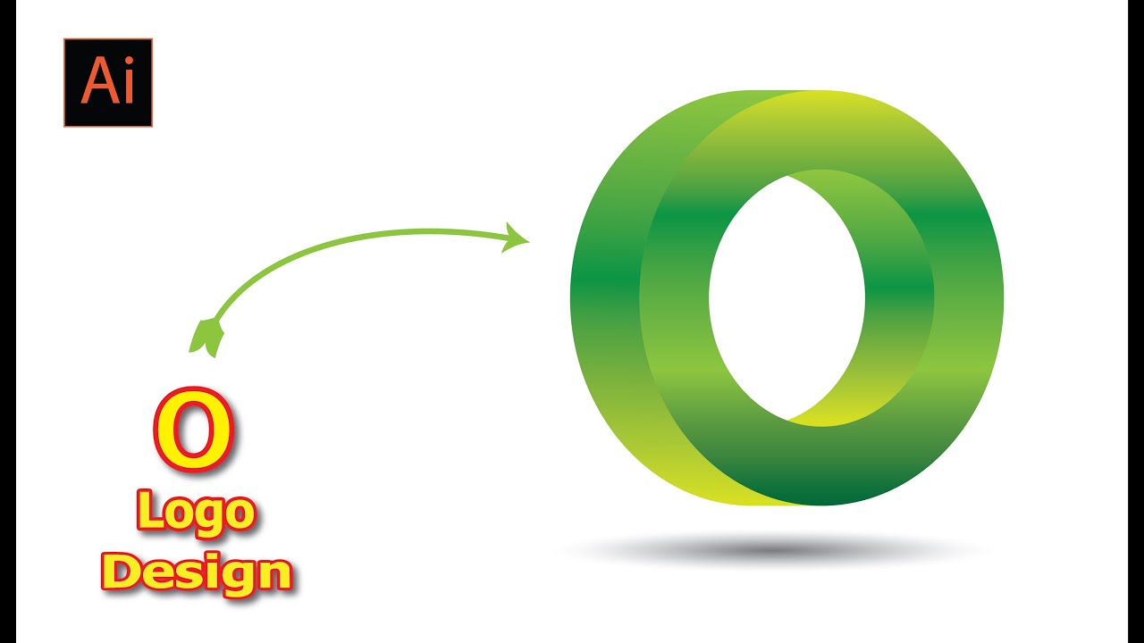 How to create O letter logo icon design in Adobe Illustrator l #logo # ...