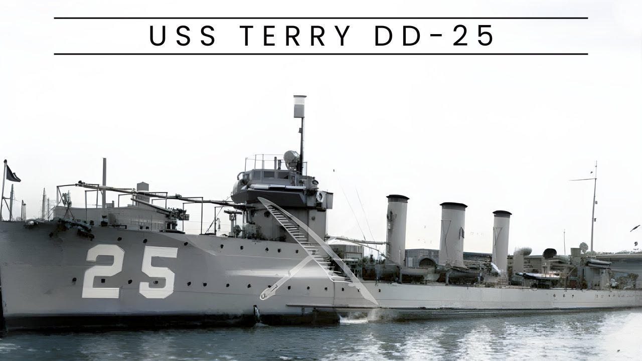 USS Terry DD-25 (Destroyer) - YouTube