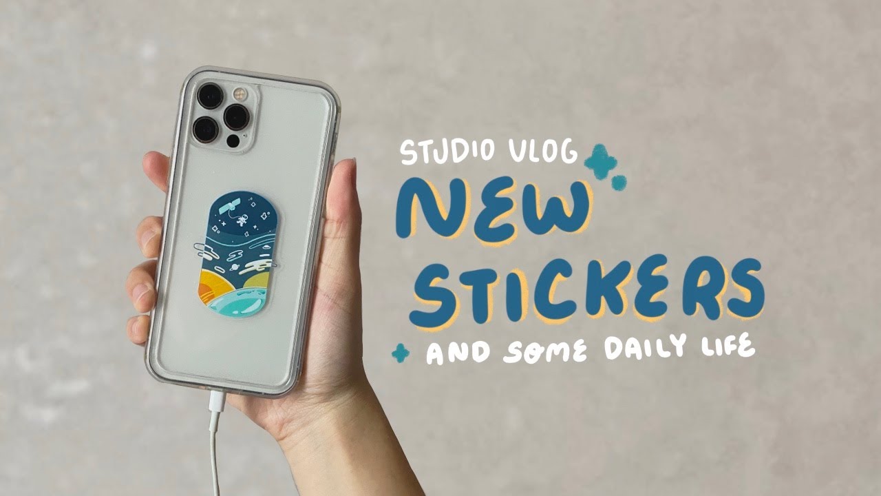 STUDIO VLOG 15 ☆ | New Stickers, shop update, some daily life with ...