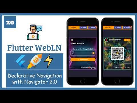 20: Developing Bitcoin Lightning Web App using Flutter Web - Declarative Navigation - Navigator ...