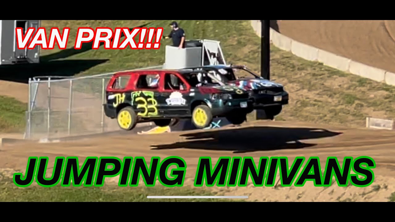 Racing And JUMPING Mini Vans On Nitro Rallycross Course!!! - YouTube