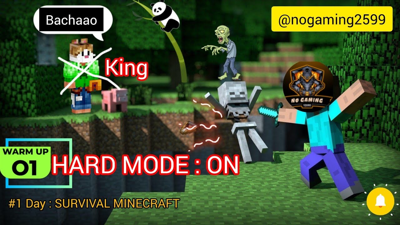 day 1 starter house minecraft | Day 1 in minecraft | how to play ...