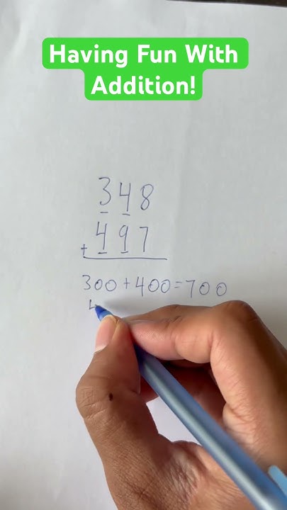 Addition Trick Using Place Values: Reducing the Amount of Times You Need to Carry Over - YouTube