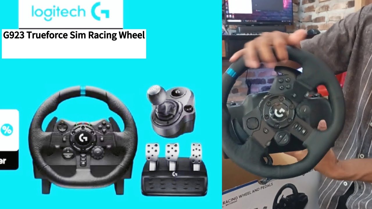 Logitech G923 steering wheel for a PS3/PS4/PC Unboxing and Setup - YouTube