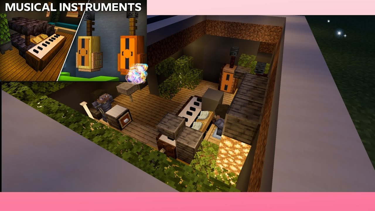 How to Make MUSICAL INSTRUMENTS in Minecraft #minecraft #minecraftvideo ...