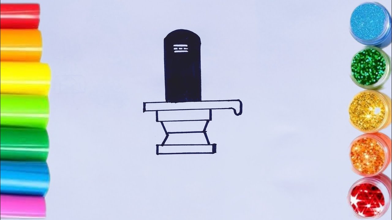 Shiva Lingam Drawing|| How to draw a Shiva Lingam|| # Shiva Lingam ...
