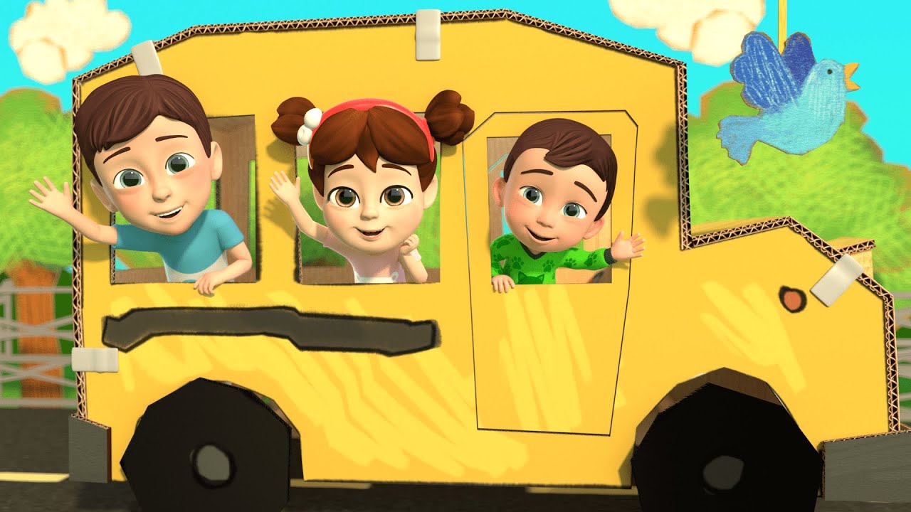 Wheels On The Bus | Dance Challenge🕺 and MORE Educational Nursery ...