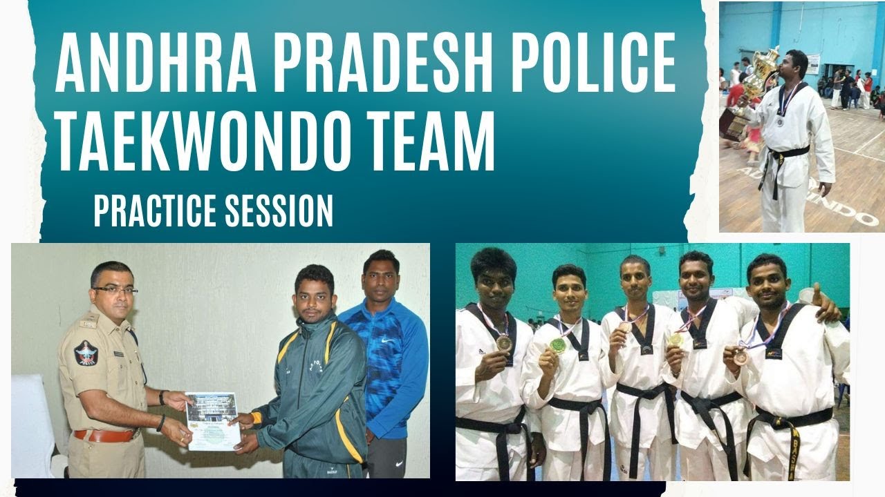 Andhra Pradesh Police Taekwondo Team Practice for All India Judo Cluster championship ...