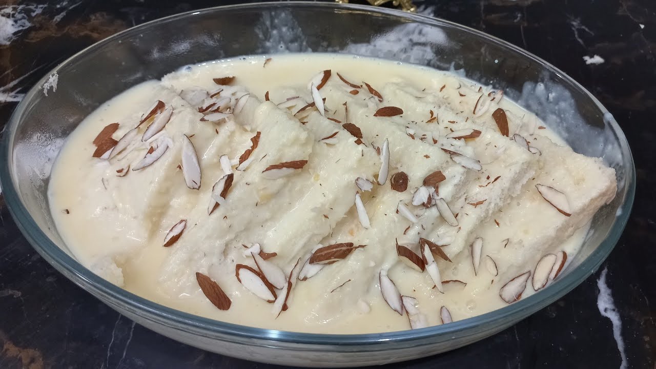 10 Minutes Dessert || Bread Malai Dessert Recipe || Milk Malai Cake ...