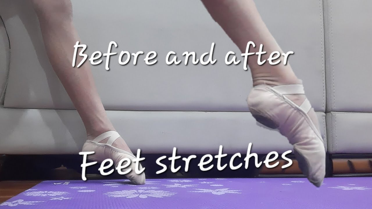Watch us do pointe and feet Stretches!! - YouTube