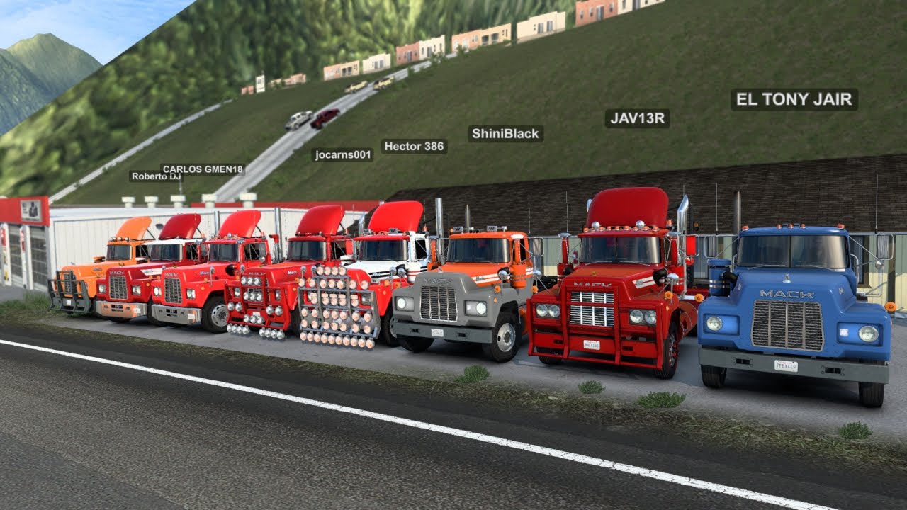 Convoy en Mapa MOUNTAIN ROADS ATS 1.45 │ Rutas mortales ATS 1.45 - YouTube