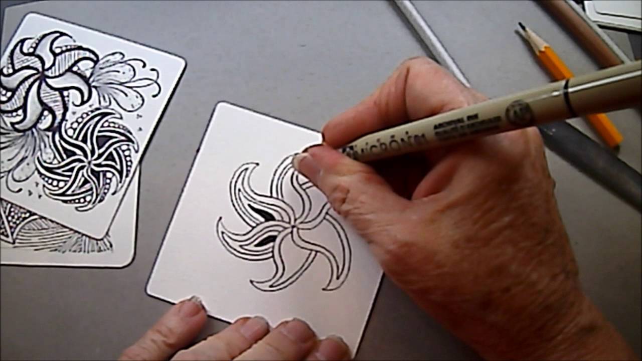 Fangle Tangle Pattern Lesson# 53 - YouTube