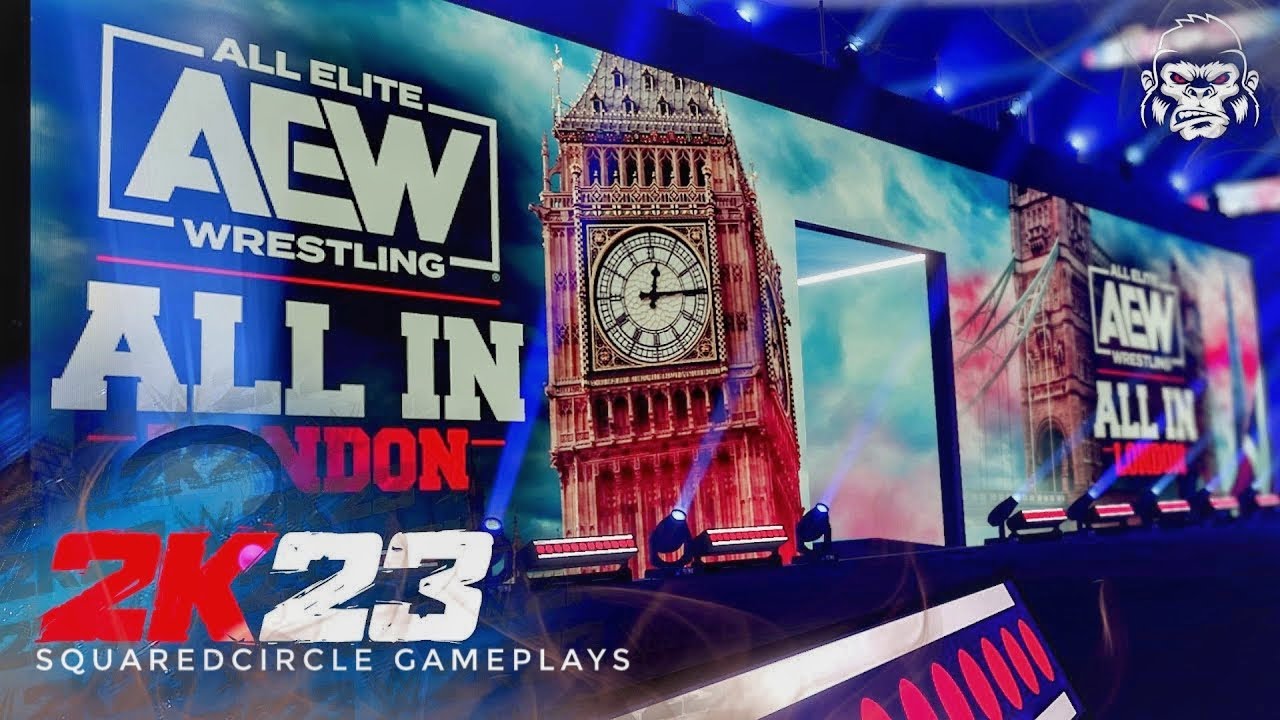 WWE 2K23 AEW All In London 2023 Modded Arena w/ Entrances | New WWE ...