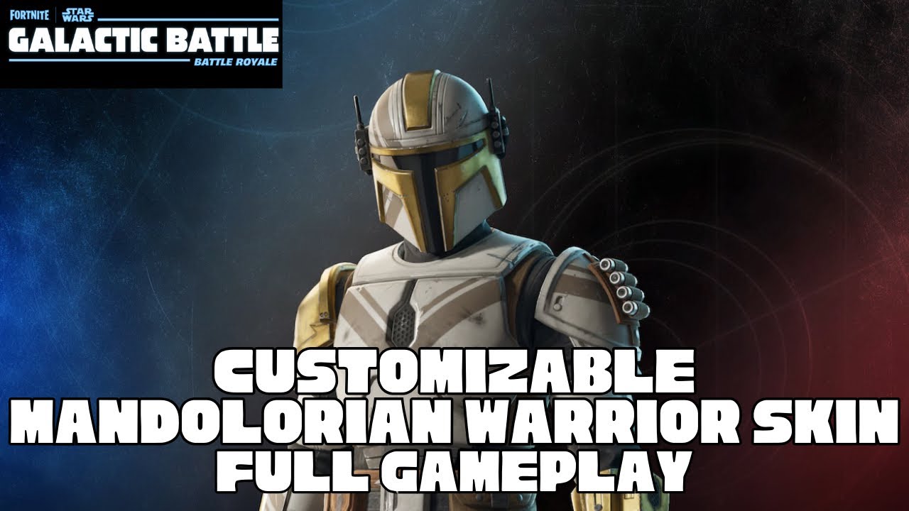 Customizable Mandolorian Warrior Skin!!! (Full Gameplay) | Fortnite ...