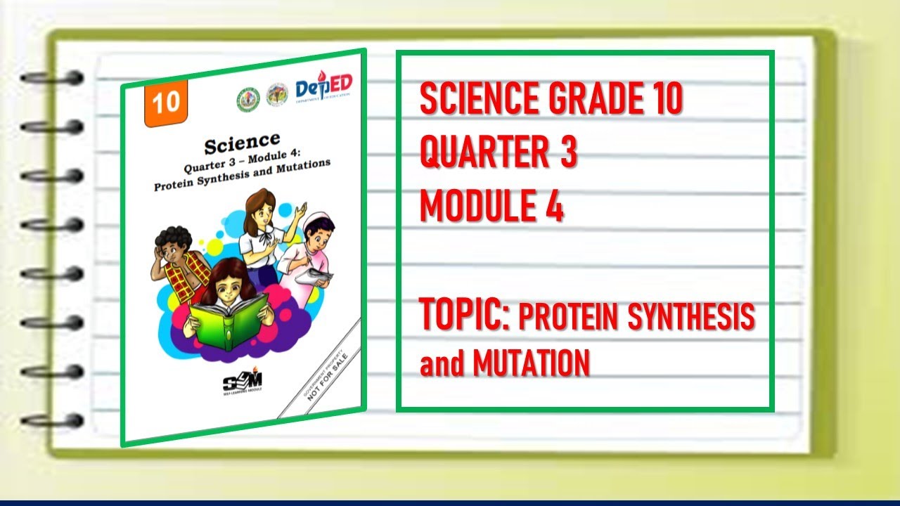 SCIENCE GRADE 10 QUARTER 3 MODULE 4 PROTEIN SYNTHESIS - YouTube